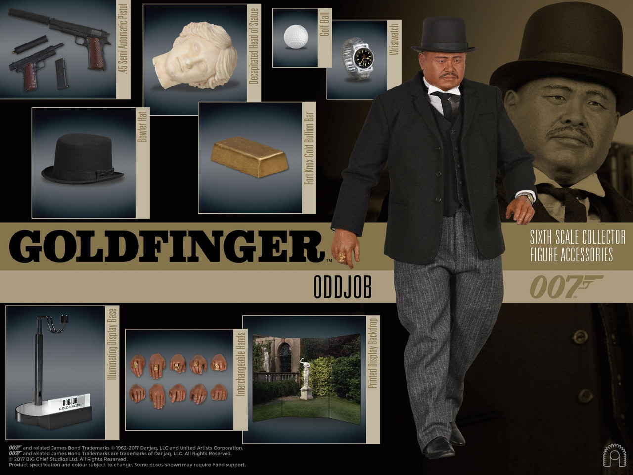 1/6 Scale Oddjob Figure by Big Chief Studios