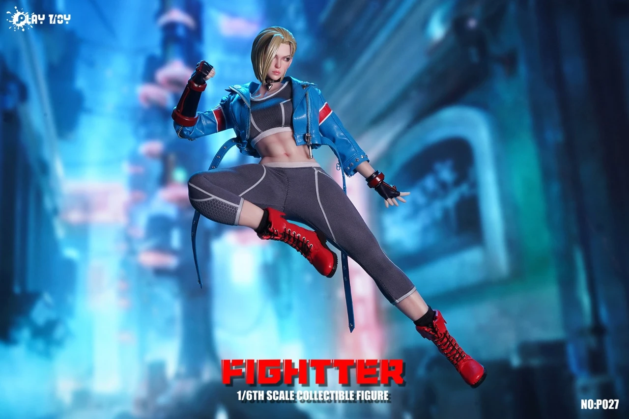 PLAY TOY (P027) 1/6 Scale Female Fighter Figure (SF6 Version)