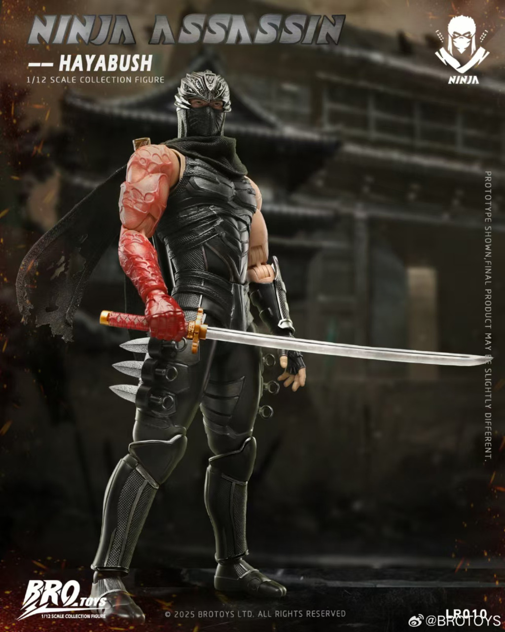 Bro Toys (LR010) 1/12 Scale Ninja Assassin Hayabusa Figure