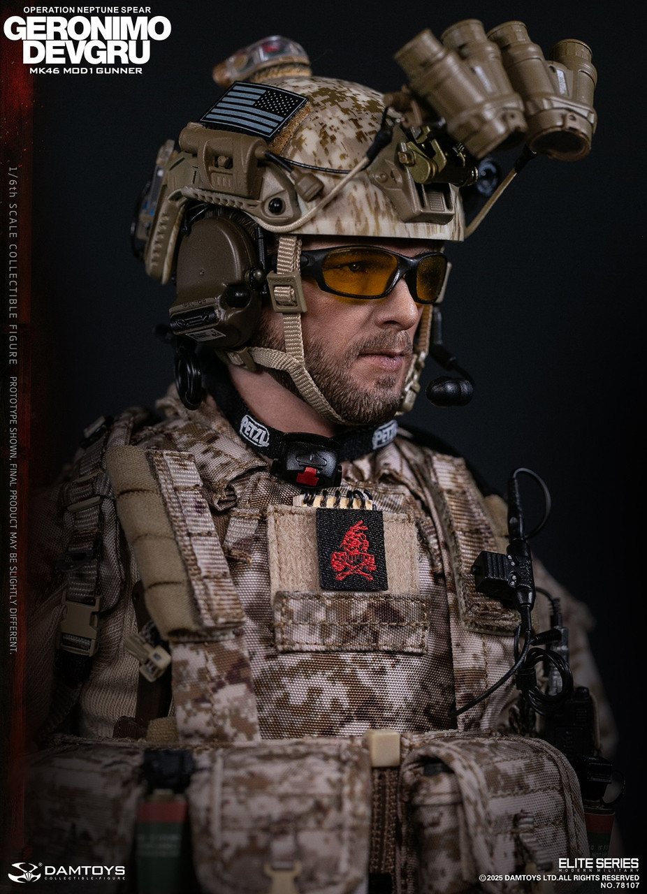 DAMTOYS (78107) 1/6 Scale DEVGRU Operation Neptune Spear “GERONIMO”MK46 ...