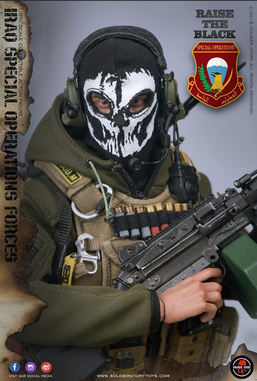 1/6 Scale Special Operations Forces “ISOF” - SAW GUNNER Figure (SS107 ...
