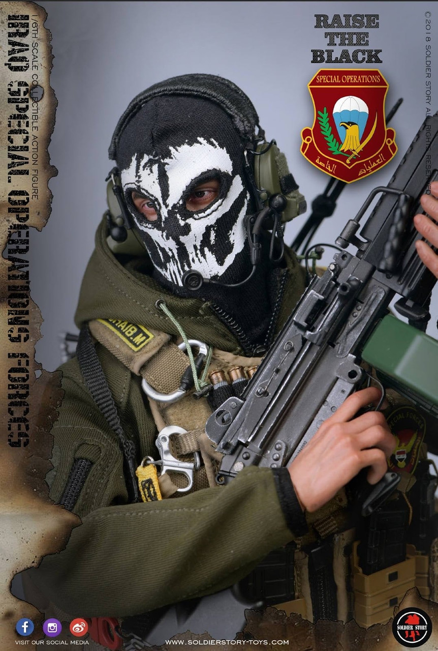 1/6 Scale Special Operations Forces “ISOF” - SAW GUNNER Figure (SS107 ...
