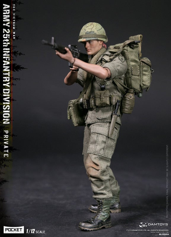 1/12 Scale Pocket Elite Series - Army 25th Infantry Division Private Figure