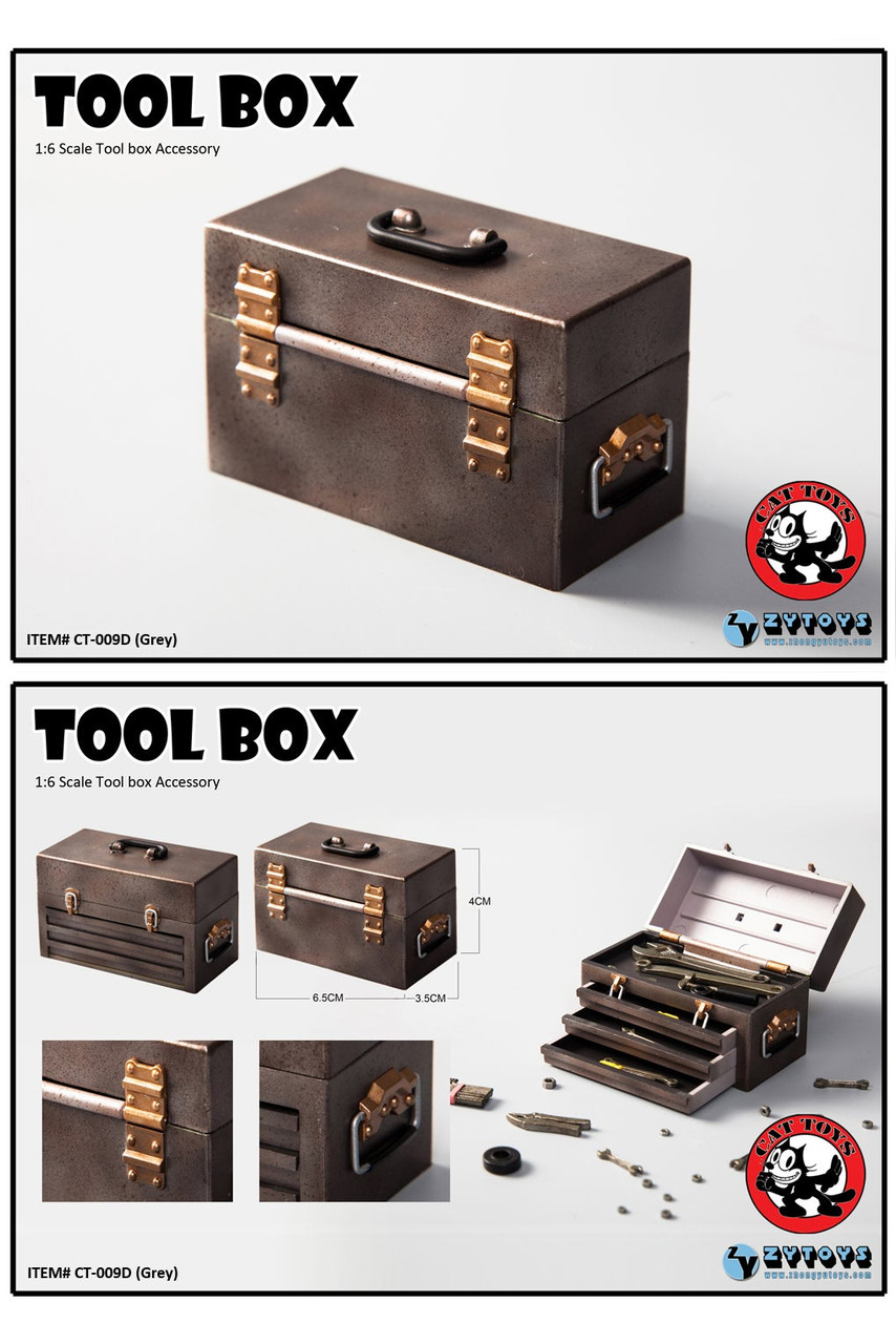 Cat Toys (CT009) 1/6 Scale Tool Box (4 Colors)
