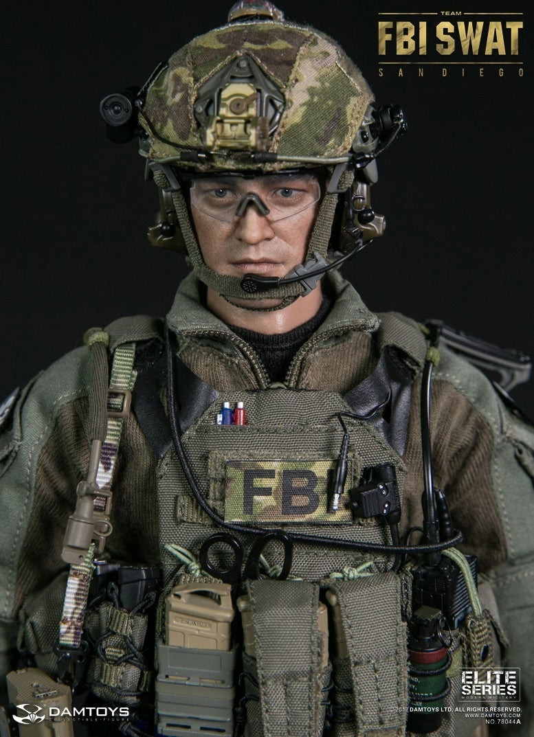 DAMTOYS (DAM-78044A) 1/6 Scale FBI SWAT Team Agent San Diego ...