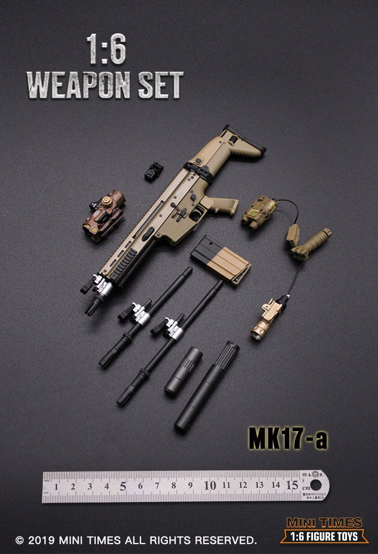 Mini Times (MT-MK17) 1/6 Scale MK17 Special Combat Assault Rifle (6 ...