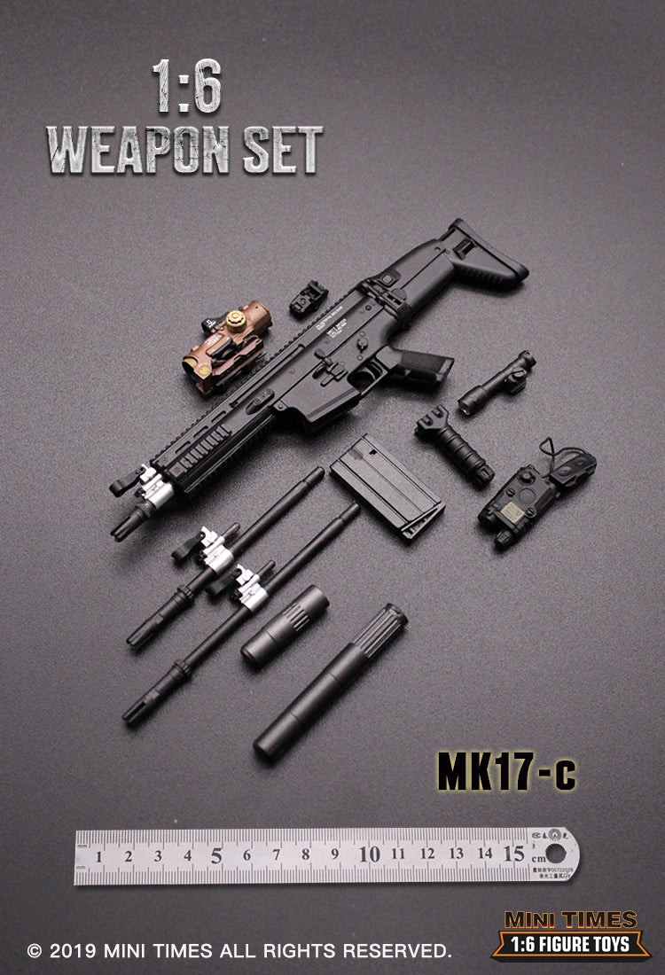 Mini Times (MT-MK17) 1/6 Scale MK17 Special Combat Assault Rifle (6 ...