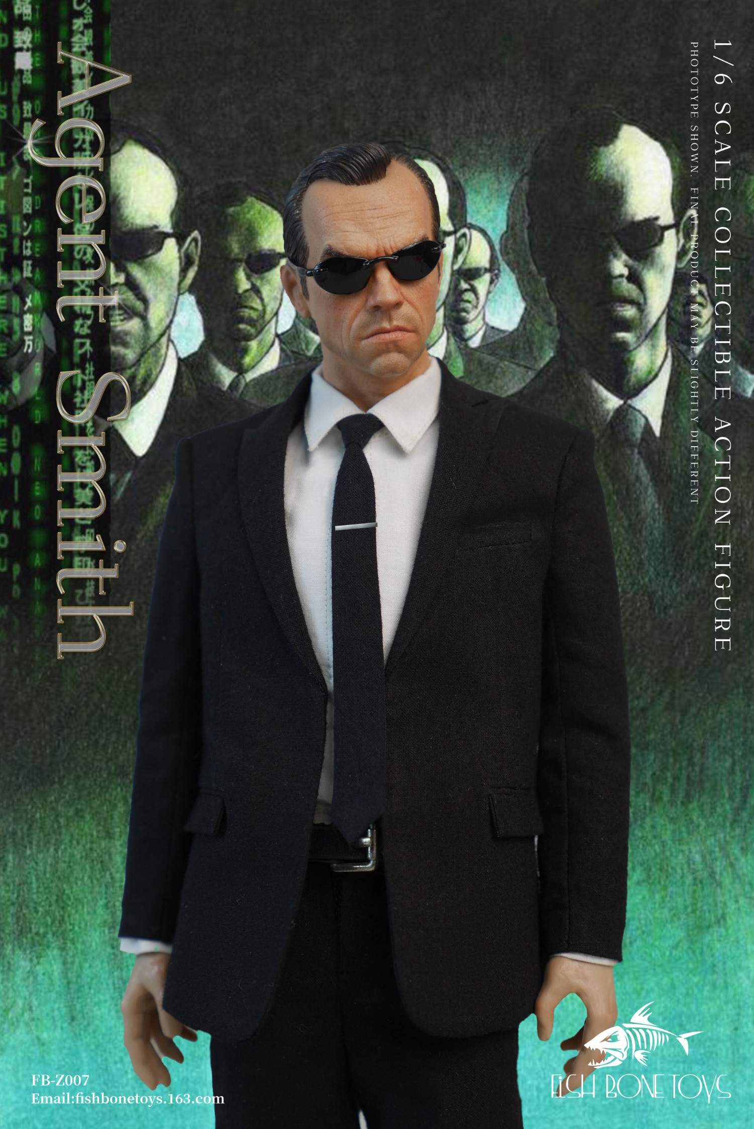 Fish Bone Toys (FB-Z007) 1/6 Scale Agent Smith Figure