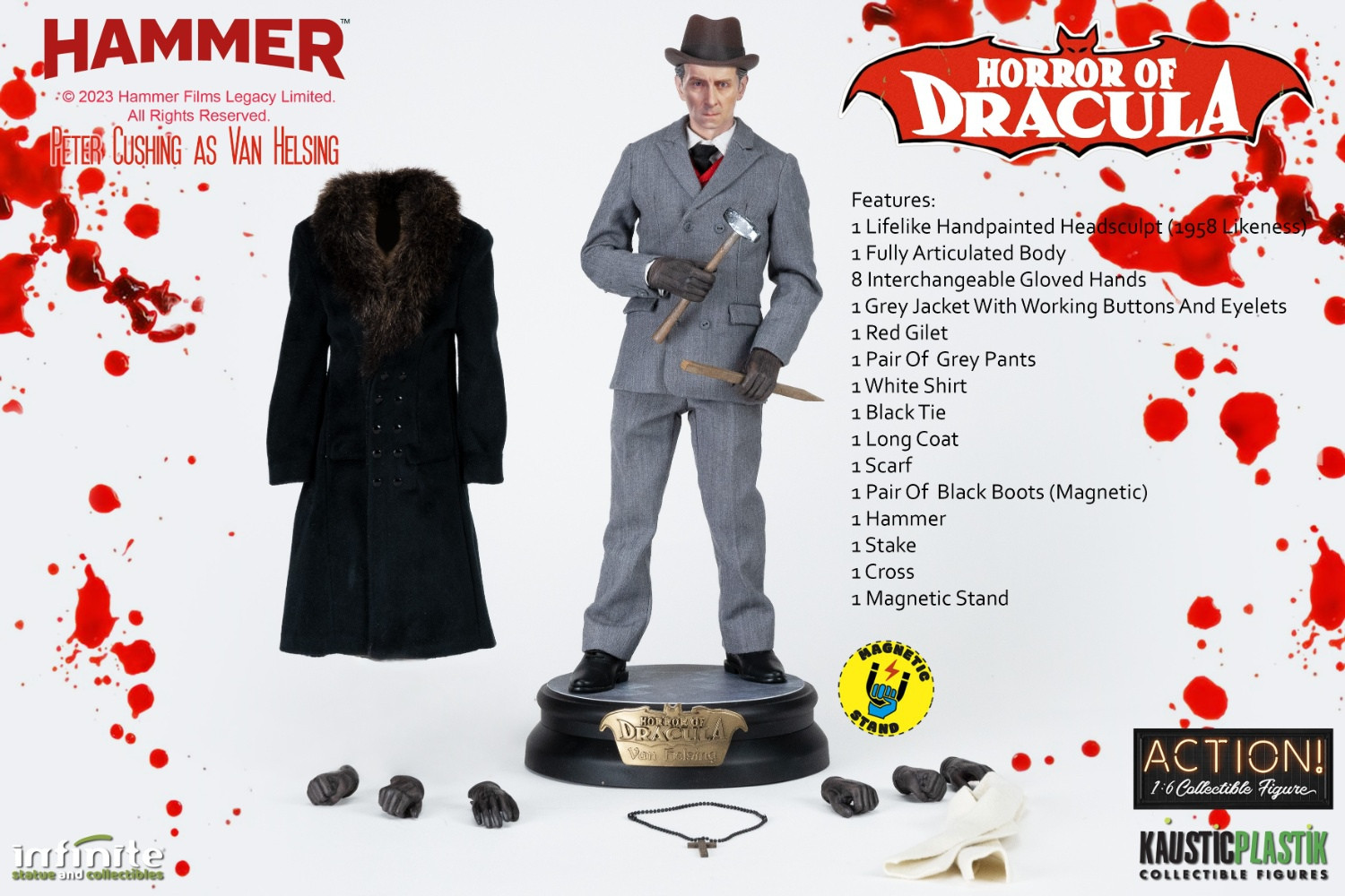 Infinite Statue X Kaustic Plastik (91438) 1/6 Scale Horror of Dracula ...