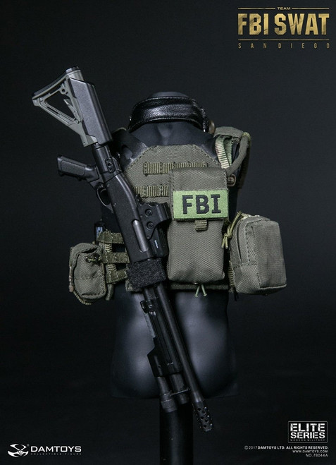 DAMTOYS (DAM-78044A) 1/6 Scale FBI SWAT Team Agent San Diego ...