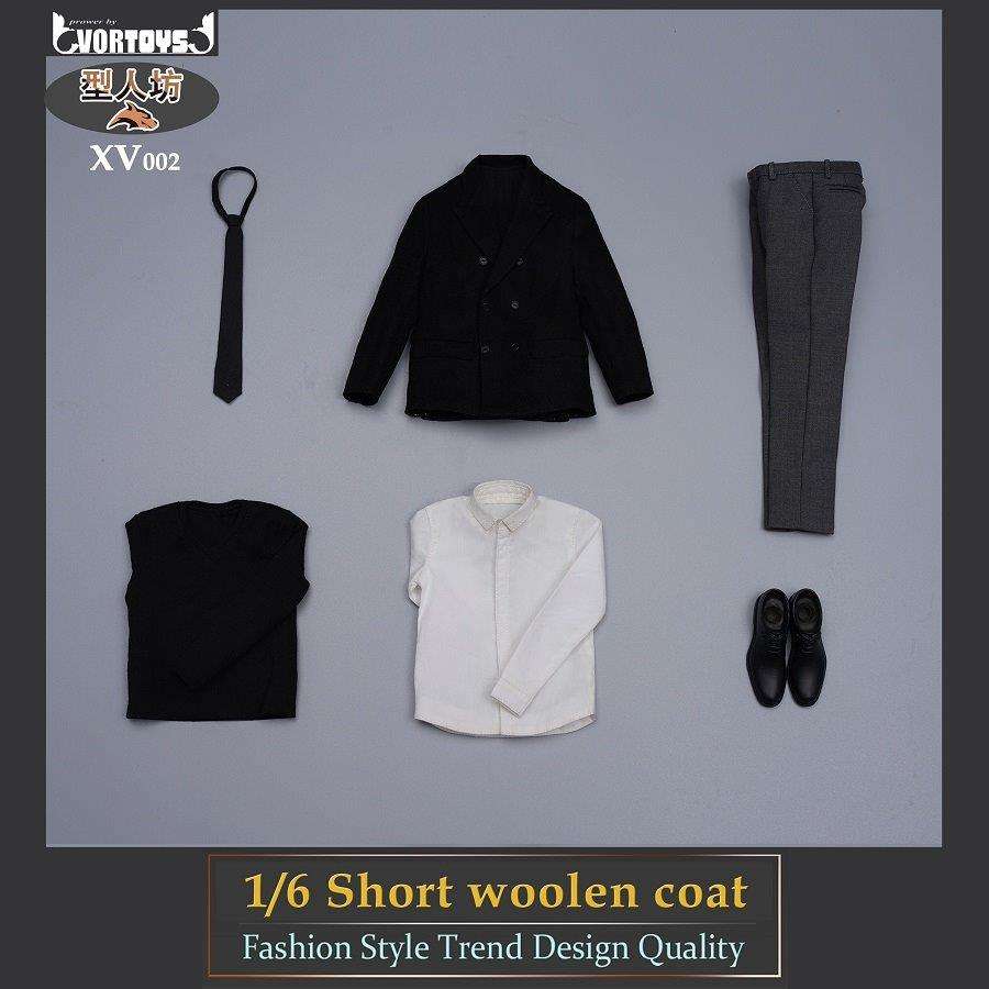 VorToys (VOR-XV002) 1/6 Scale Men’s Short Wool Coat Outfit Set