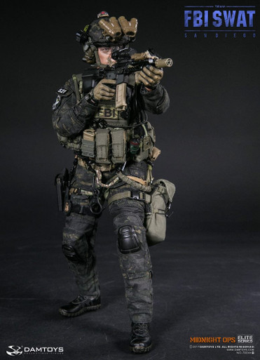 1/6 Scale FBI SWAT Team Agent San Diego Midnight Ops Figure by Dam Toys