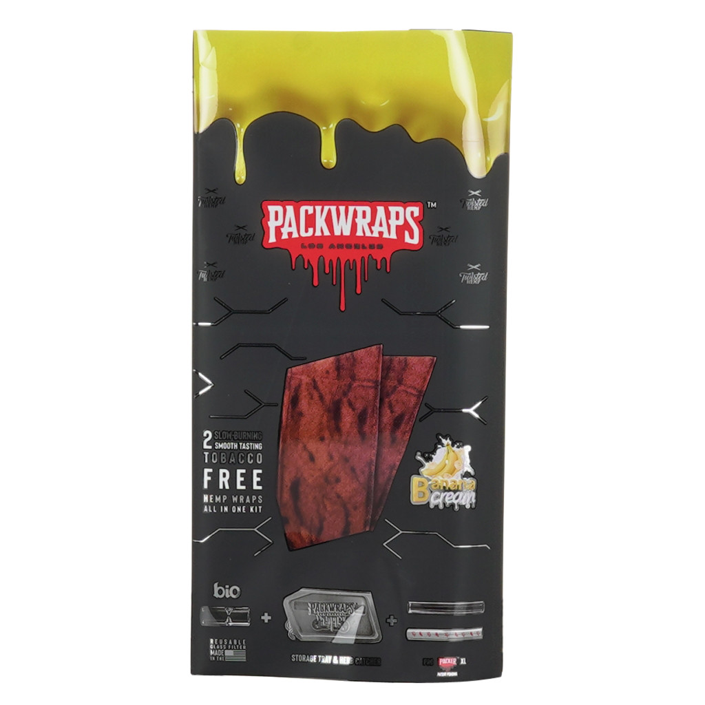 PACKWRAPS X TWISTED HEMP - BANANA CREAM 10CT
