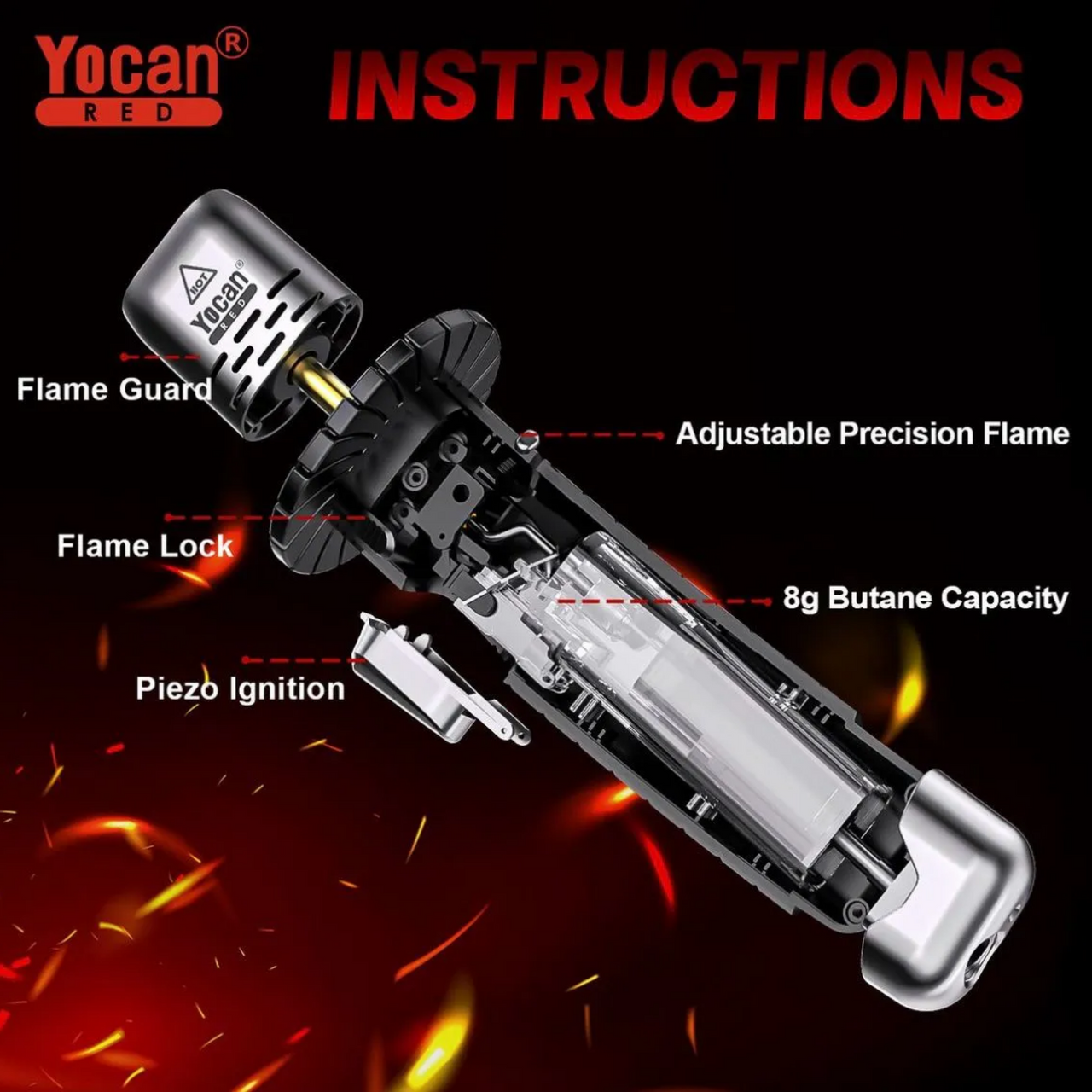 YOCAN RED TORCH - KATANA