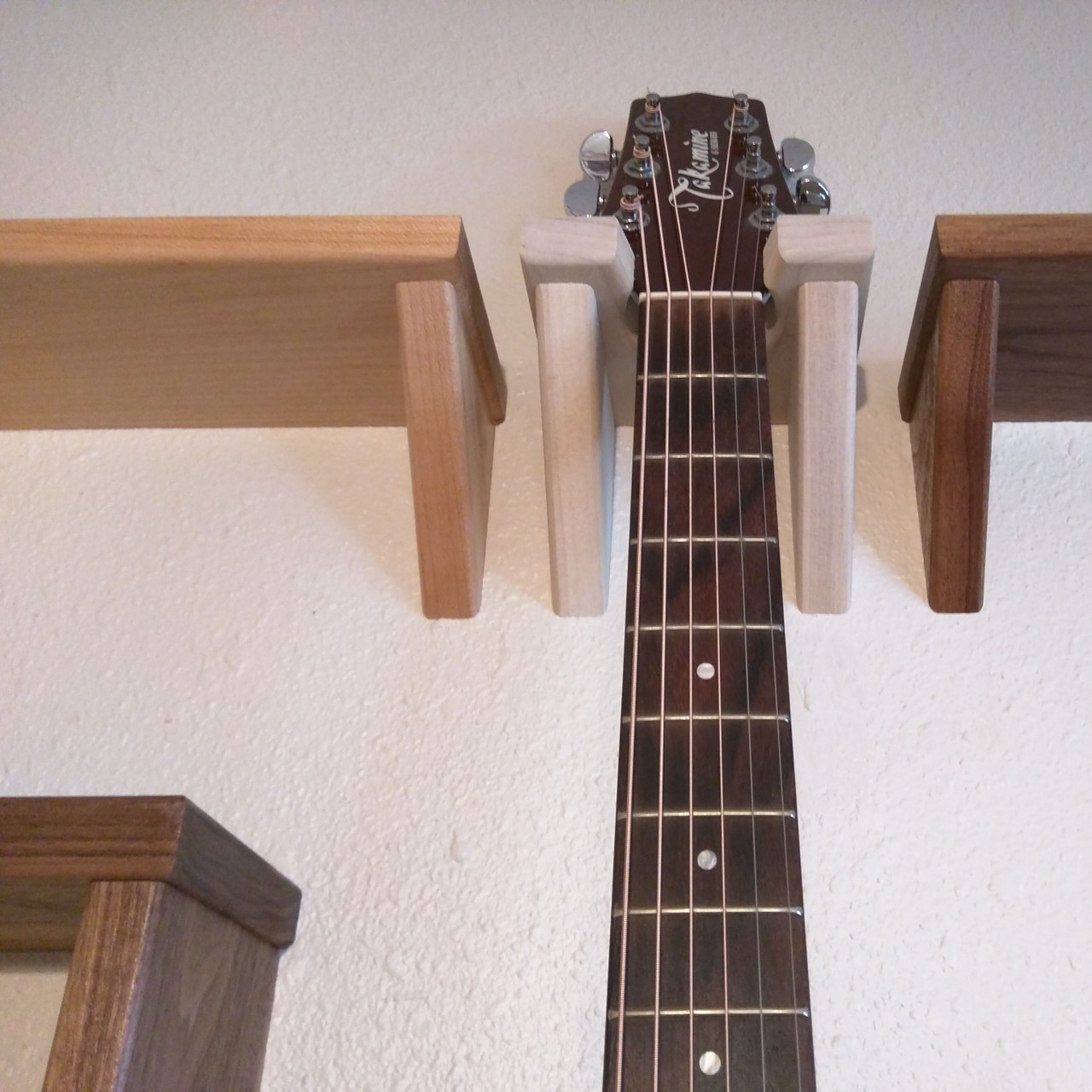 Unfinished Guitar Wall Hanger, Solid Poplar Wood Construction - Chris ...