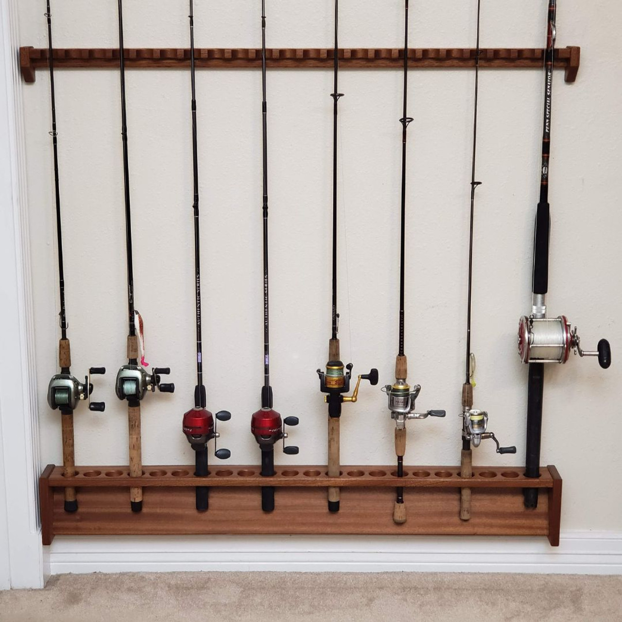 Custom Fly Rod Tube Rack | Solid Walnut Wood - Chris Skrobarczyk Carpentry