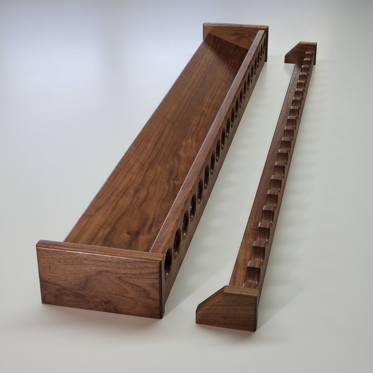 Solid Walnut Fishing Rod Rack | Any Size