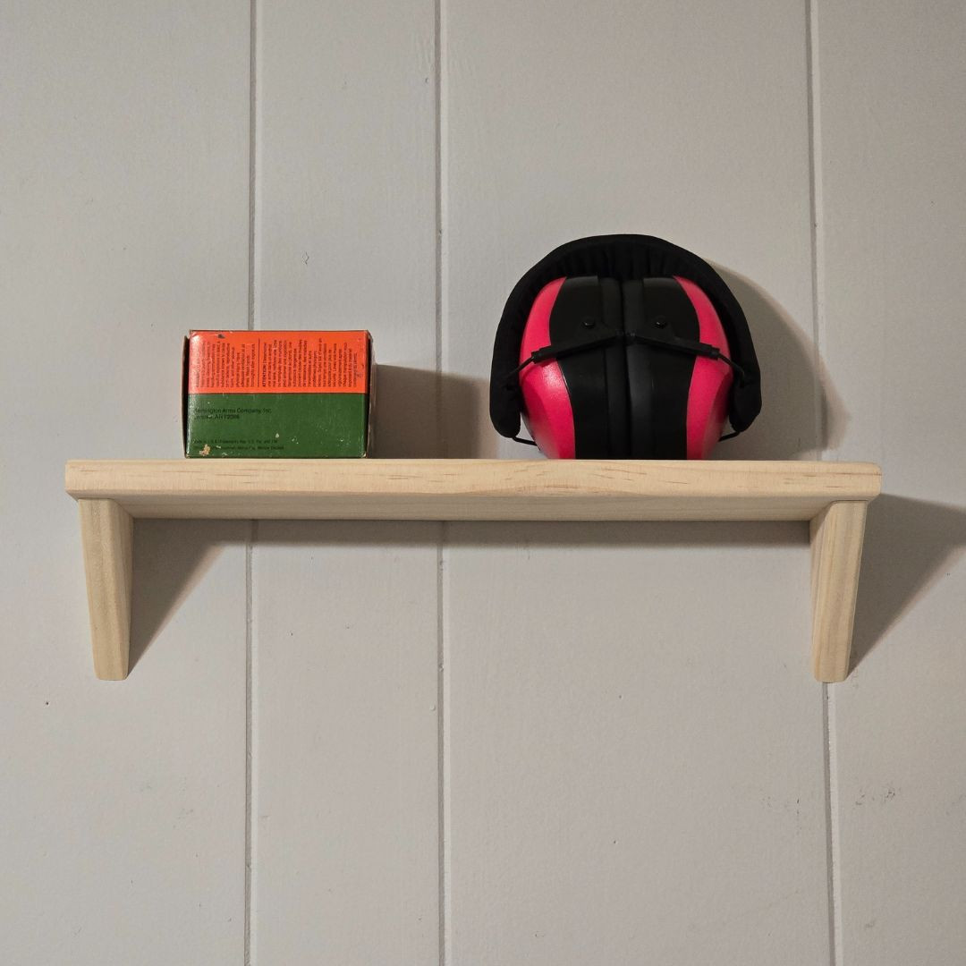 Poplar Wooden Shelf | Unfinished | 6 Inches x 3 7/8 Inches x 4 1/4 Inches