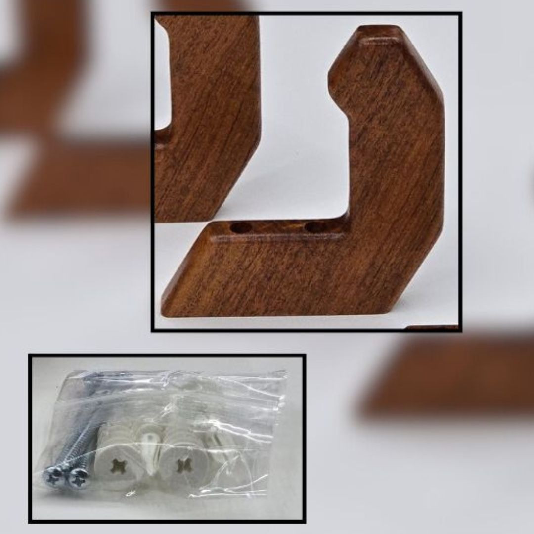 Wooden Archery Bow Rack Hooks for Wall Display
