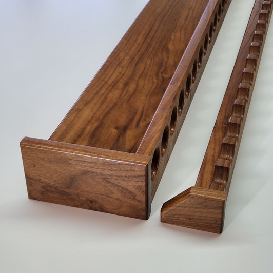 Custom Fishing Rod Rack, Solid Red Oak Wood, Unfinished - Chris ...