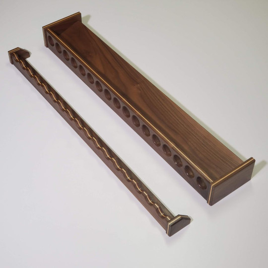 Solid Maple Wood Fishing Rod Rack | Any Size from 4 to 94 Inches