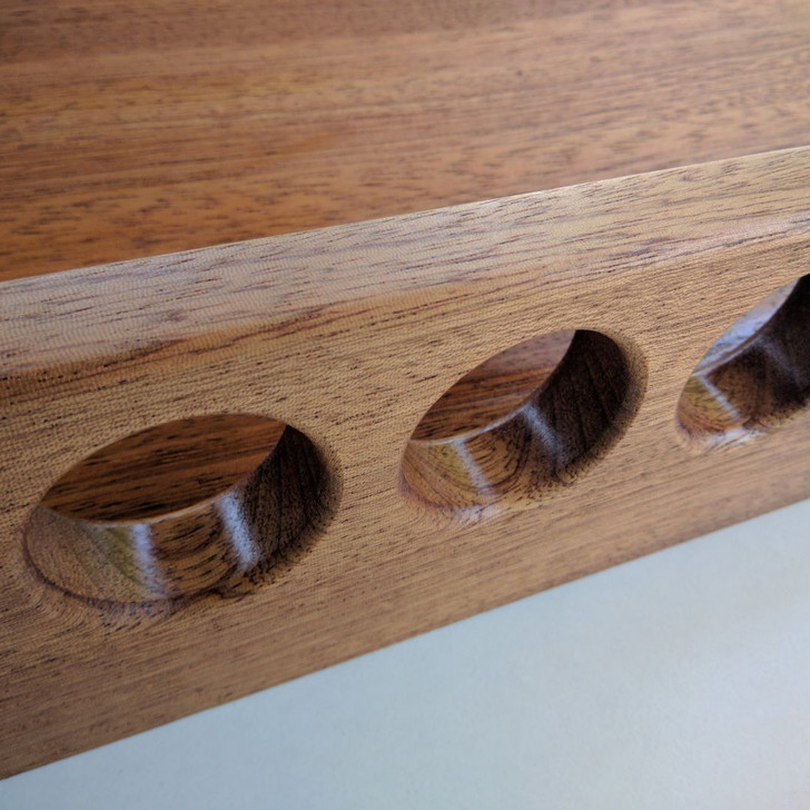 Solid Mahogany Vertical Fishing Rod Rack