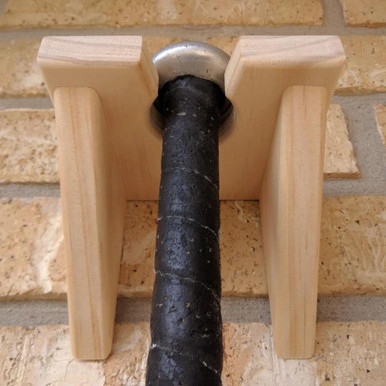 Unfinished Pine Baseball Bat Hanger - Chris Skrobarczyk Carpentry