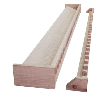 Fishing Rod Rack, Wall Mount Pole Holder, 58" Wide, 28 Rod Capacity ...