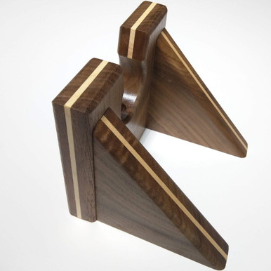 Baseball Bat Hanger | Solid Walnut Wood with Maple Inlay - Chris ...