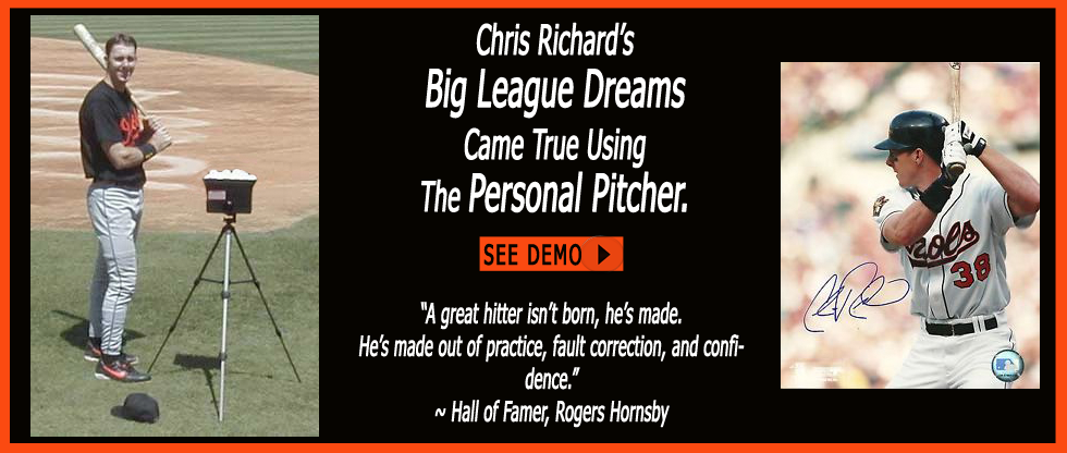 Personal Pitcher Pitching Machines for Baseball & Softball