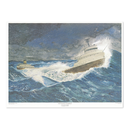 Edmund Fitzgerald poster by Craig Macintosh