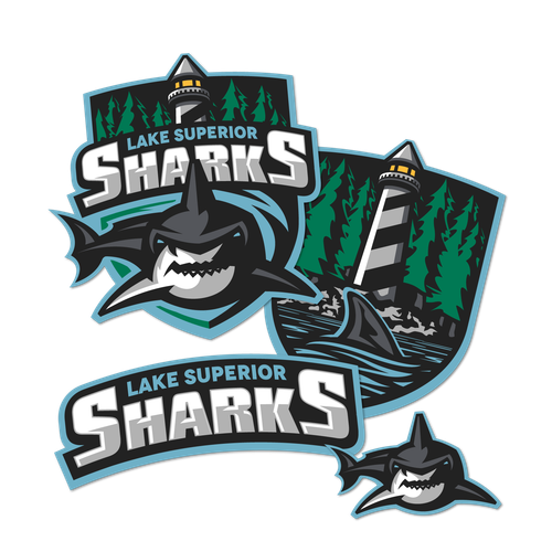 Lake Superior Sharks Sticker Pack