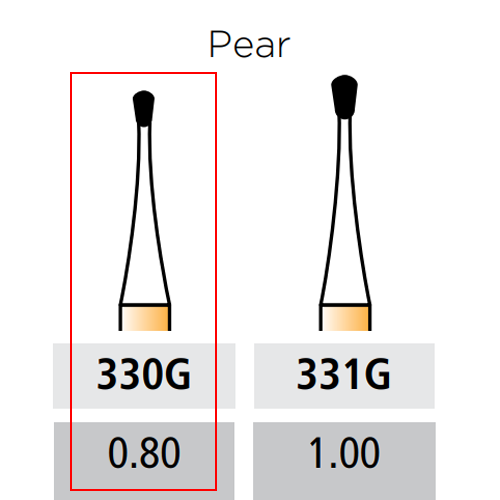 Alpen Speedster FG 330 Pear Shaped Carbide Bur 10/Pack - Dental Deals ...