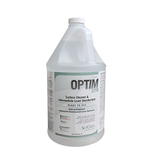 Optim 33TB 4L, 1 Minute Disinfectant Bottle, Unscented - Dental Deals Canada