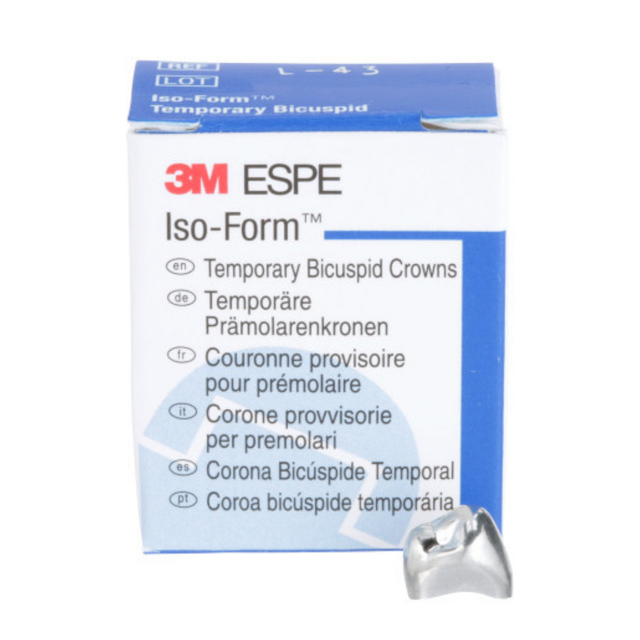 Iso-Form Crowns - Refill, Lower. 5/Pkg - Dental Deals Canada