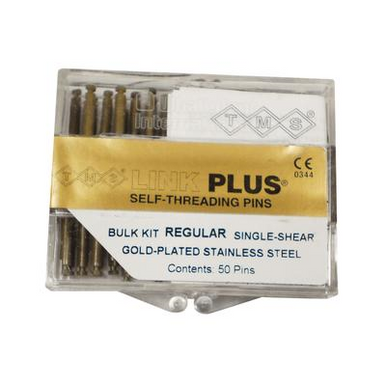 Self-Threading Pin System Link Plus Refill (50), Regular Single Gold ...