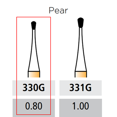 Alpen Speedster FG 330 Pear Shaped Carbide Bur 10/Pack - Dental Deals ...