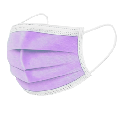 Ear Loop Filter Mask 50/Box Lavender - Dental Deals Canada