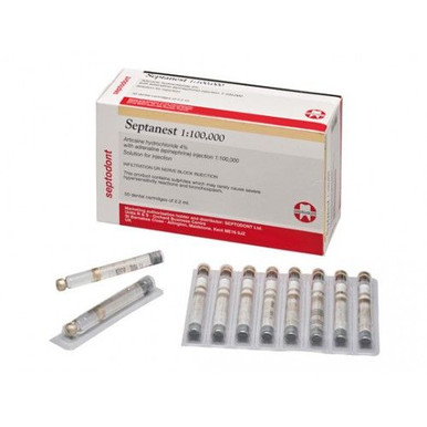 Septanest SP 1:100,000 Epi 4% 50/Pack - Dental Deals Canada