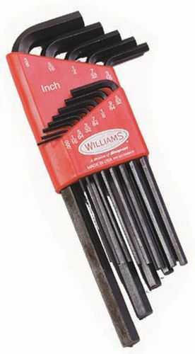 Williams Ball End Hex Key Long 13 Pcs - 13213 Pro Tool Warehouse