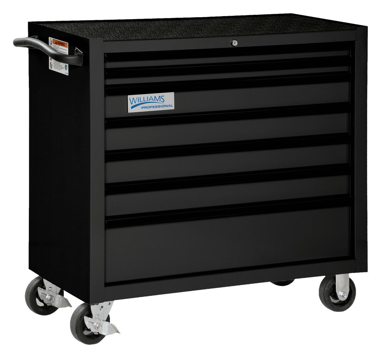 40" Williams Roll Cabinet - 7 Drawer - Black - W40RC7B Pro Tool Warehouse