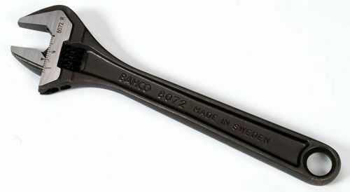 18" Bahco Black Adjustable Wrench - 8075 R US Pro Tool Warehouse