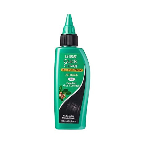 Kiss Quick Cover Semi Permanent -Q1 #Jet Black - Apex Beauty Supply