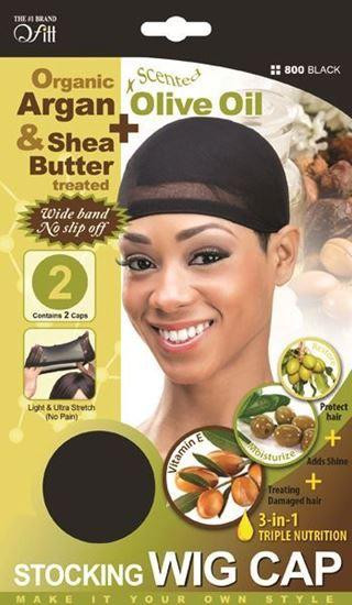 M&M Organic Argan Olive Oil Wig Cap Black 800 - Apex Beauty Supply