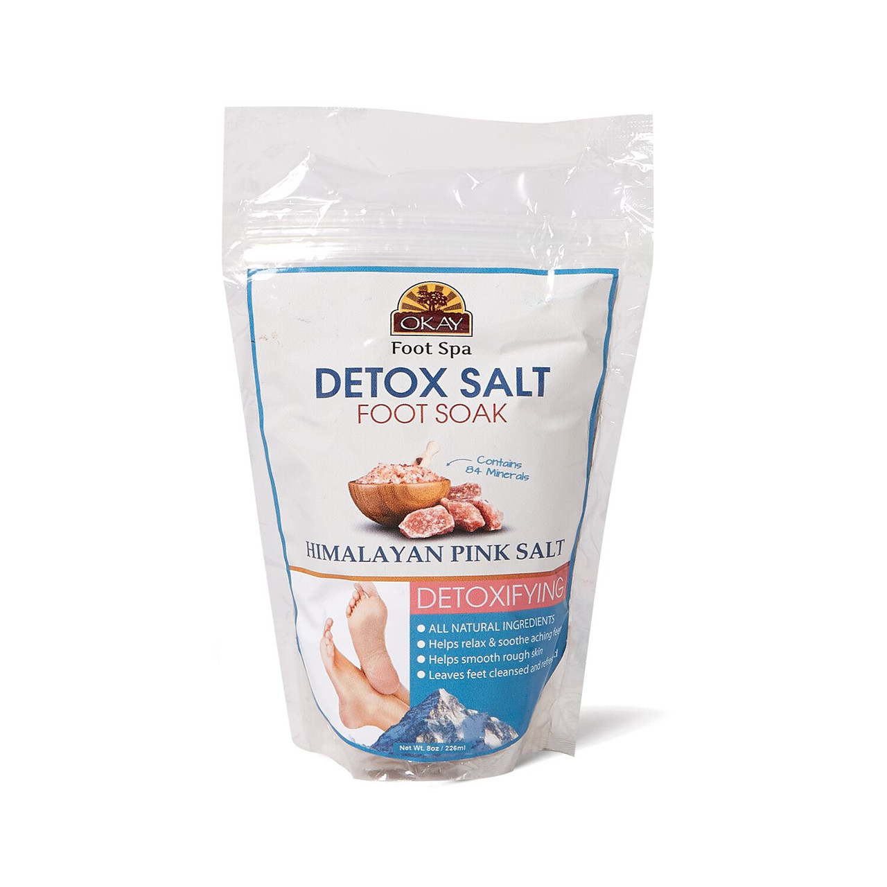 Okay Body and Foot Soak Detox Salt Himalayan Pink Salt - Apex Beauty Supply