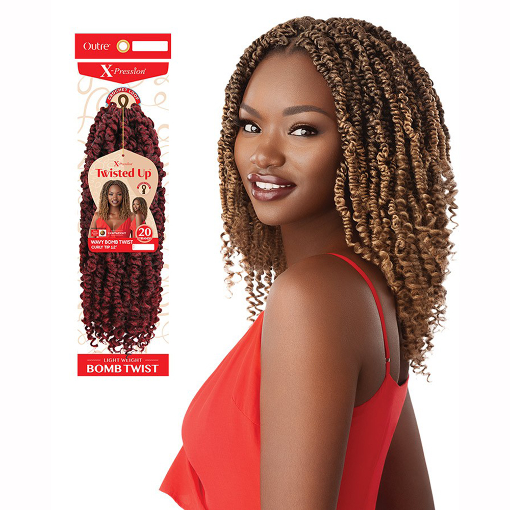 Outre Twisted Up Wavy Bomb Twist Curly Tip 12" #2T1B/30 - Apex Beauty ...