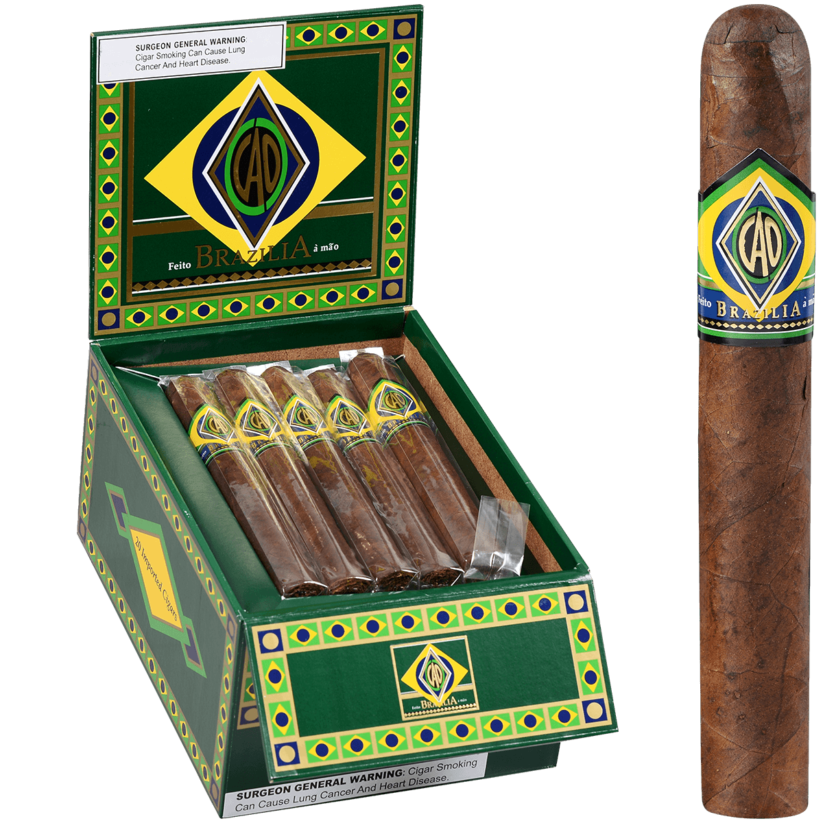 CAO Cigars Brazilia Lambada 20 Ct. Box 6.00X50 - Buitrago Cigars