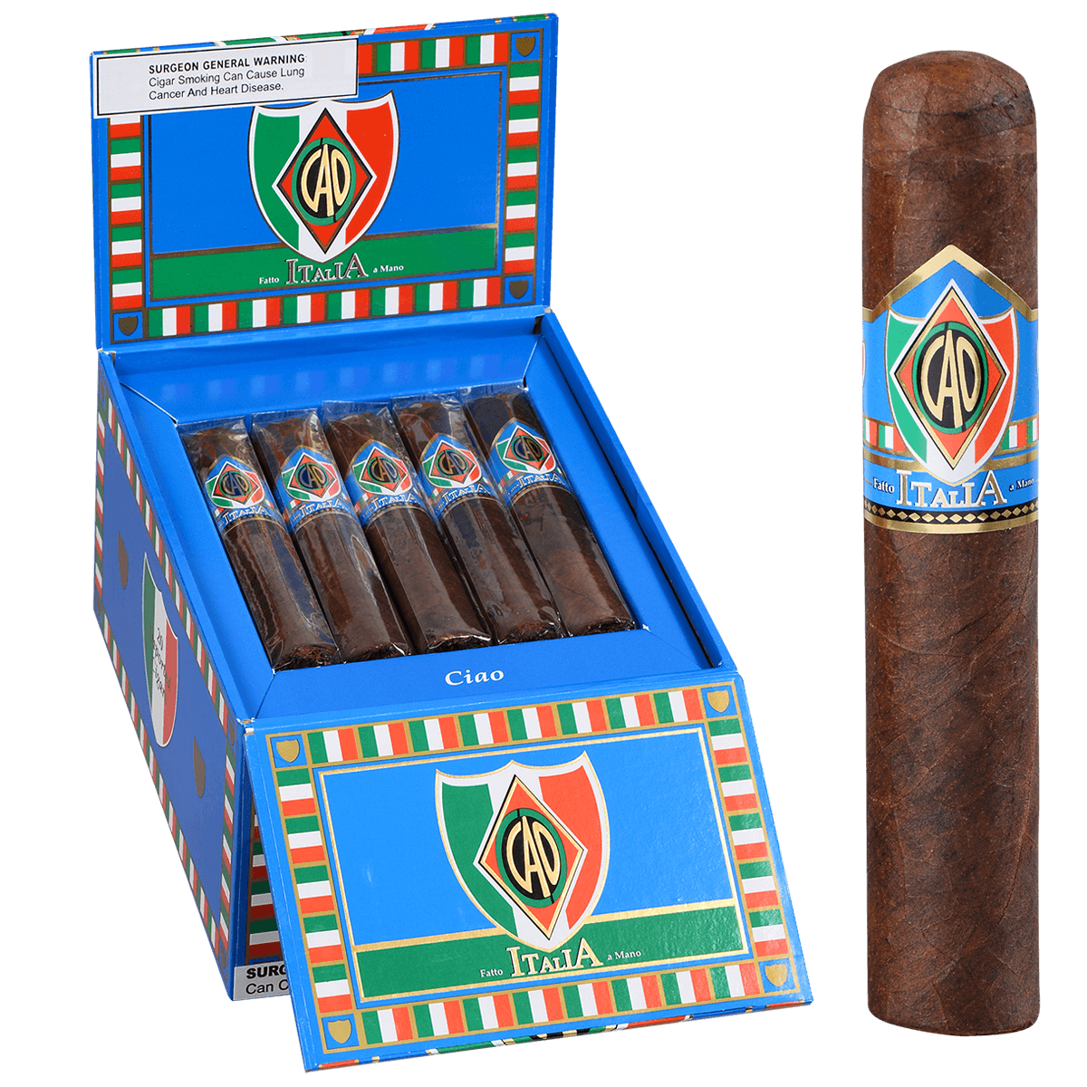 CAO Cigars Italia Ciao 20 Ct. Box 5.00X56 - Buitrago Cigars
