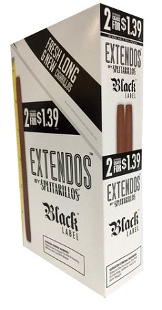 Extendos by Splitarillo Cigarillos Black Label 2for1.39 - Buitrago Cigars