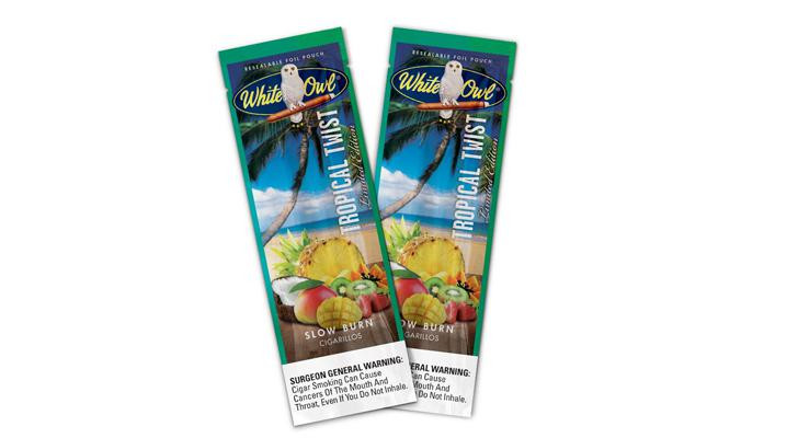 White Owl Cigarillos Tropical Twist 30 Pouches of 2 -Buitrago Cigars